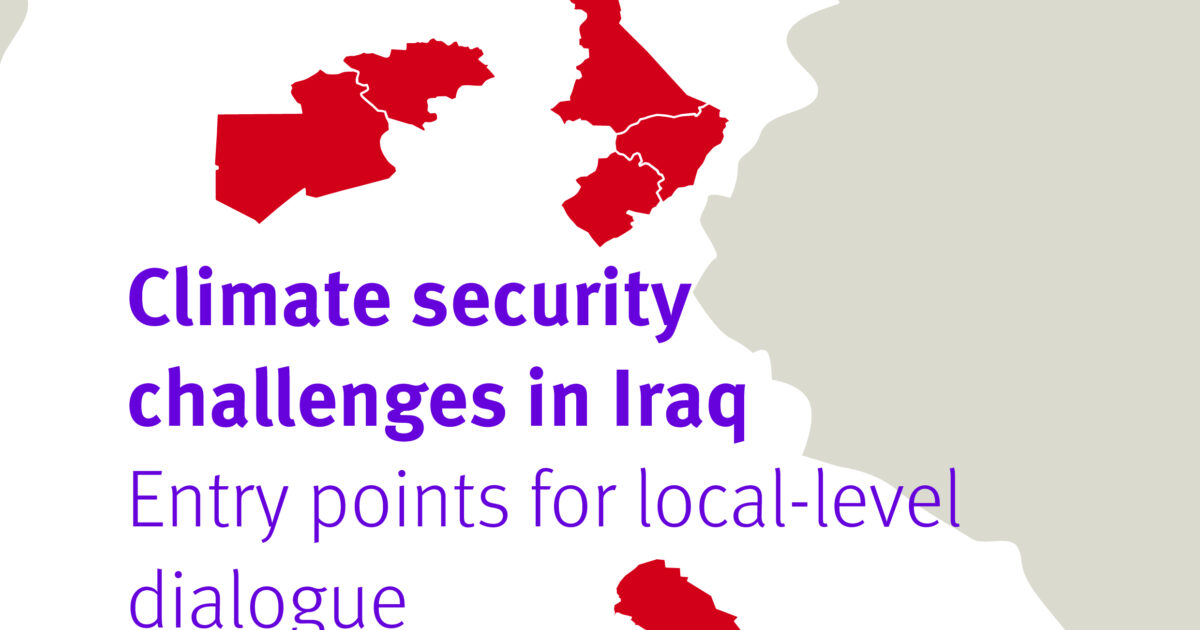 Climate security challenges in Iraq - Berghof Foundation