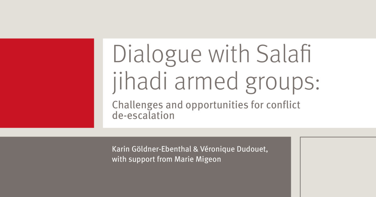 Dialogue with Salafi jihadi armed groups - Berghof Foundation