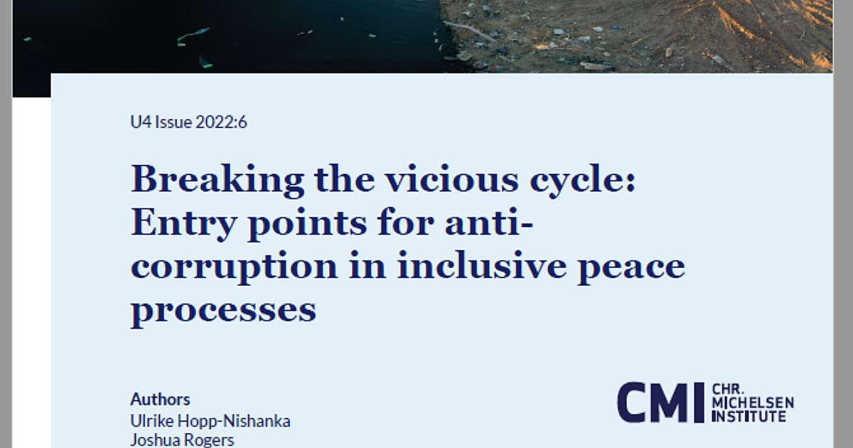 Breaking the vicious cycle - Berghof Foundation