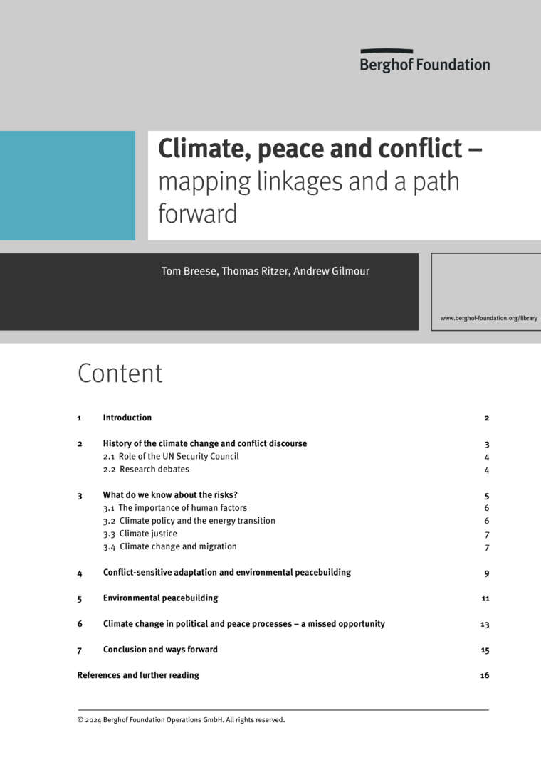 Berghof Handbook for Conflict Transformation - Berghof Foundation