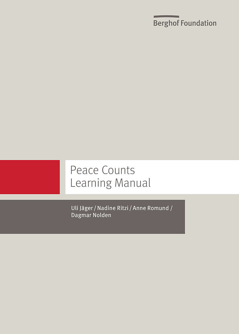 Peace Counts Learning Manual - Berghof Foundation