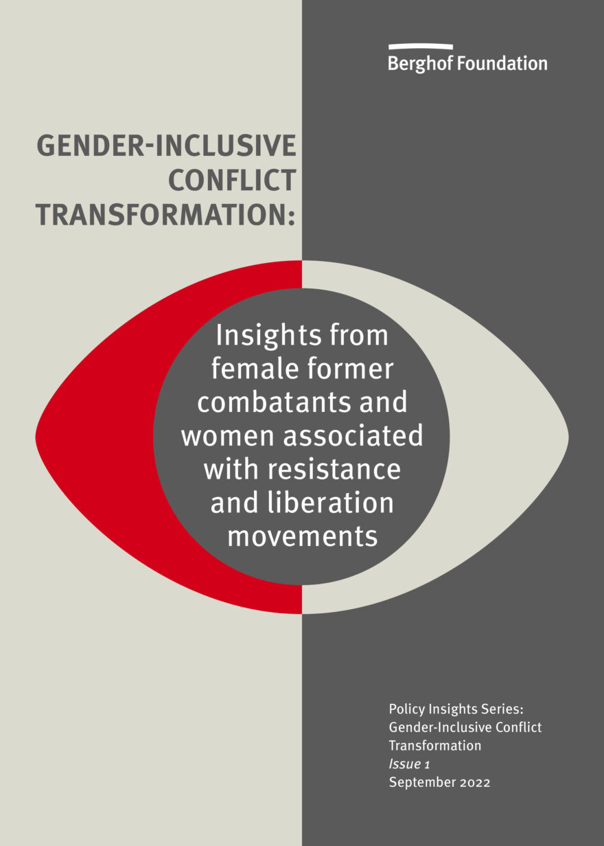 Gender-inclusive conflict transformation - Berghof Foundation