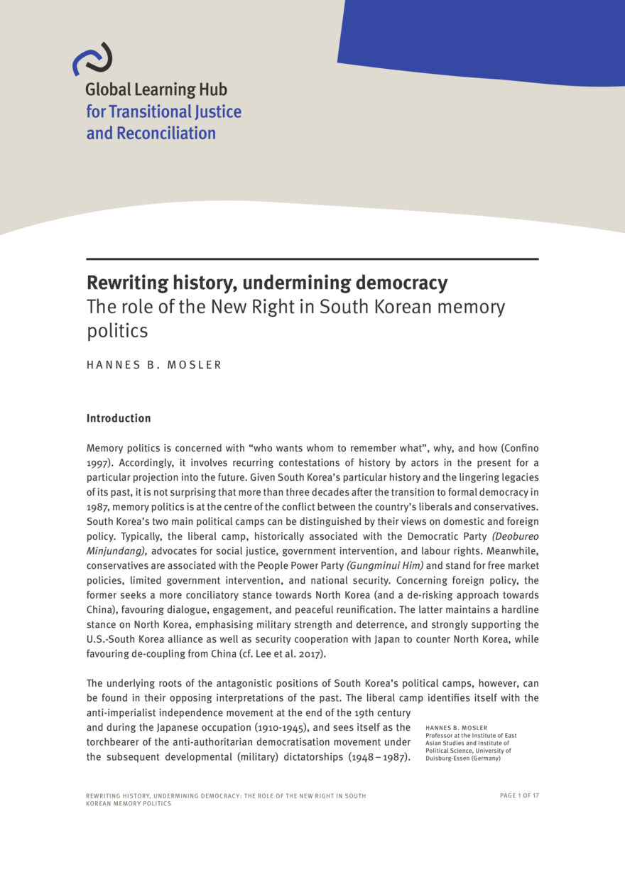 Rewriting history, undermining democracy - Berghof Foundation